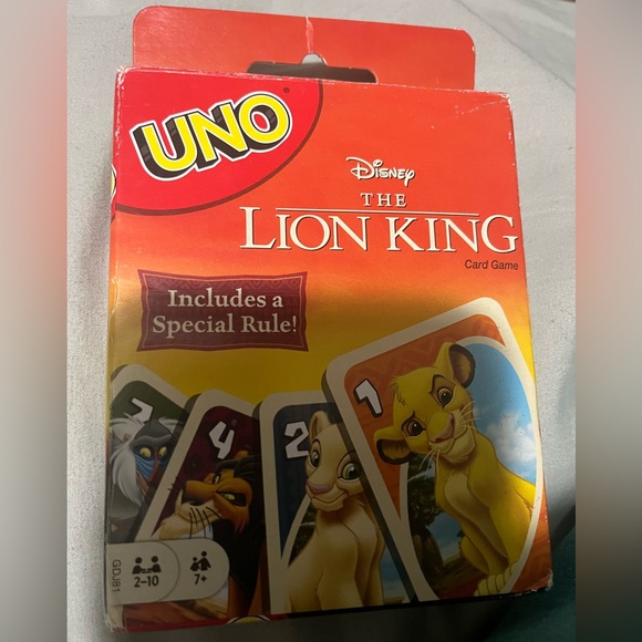 Disney | Games | Disneys The Lion King Uno Card Game | Poshmark